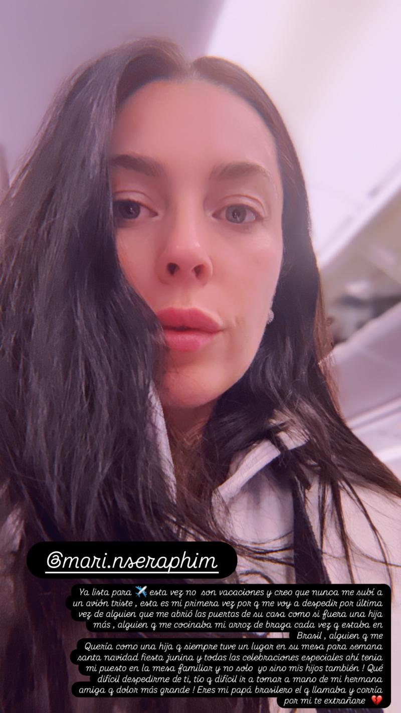 Daniela Aránguiz comparte triste noticia que la obligó a viajar de urgencia a Brasil: "Te extrañaré"